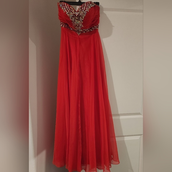 Cinderella | Dresses | Cinderella Formal Red Rhinestone Dress | Poshmark